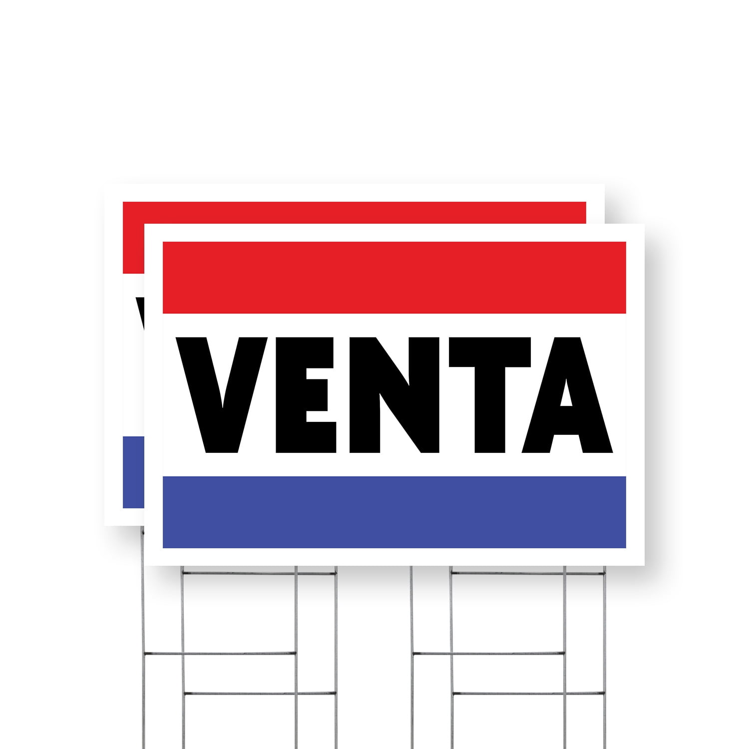 Venta Yard Sign 2 Pack of 24 Inch x 36 Inch Double Sided Weatherproof ...