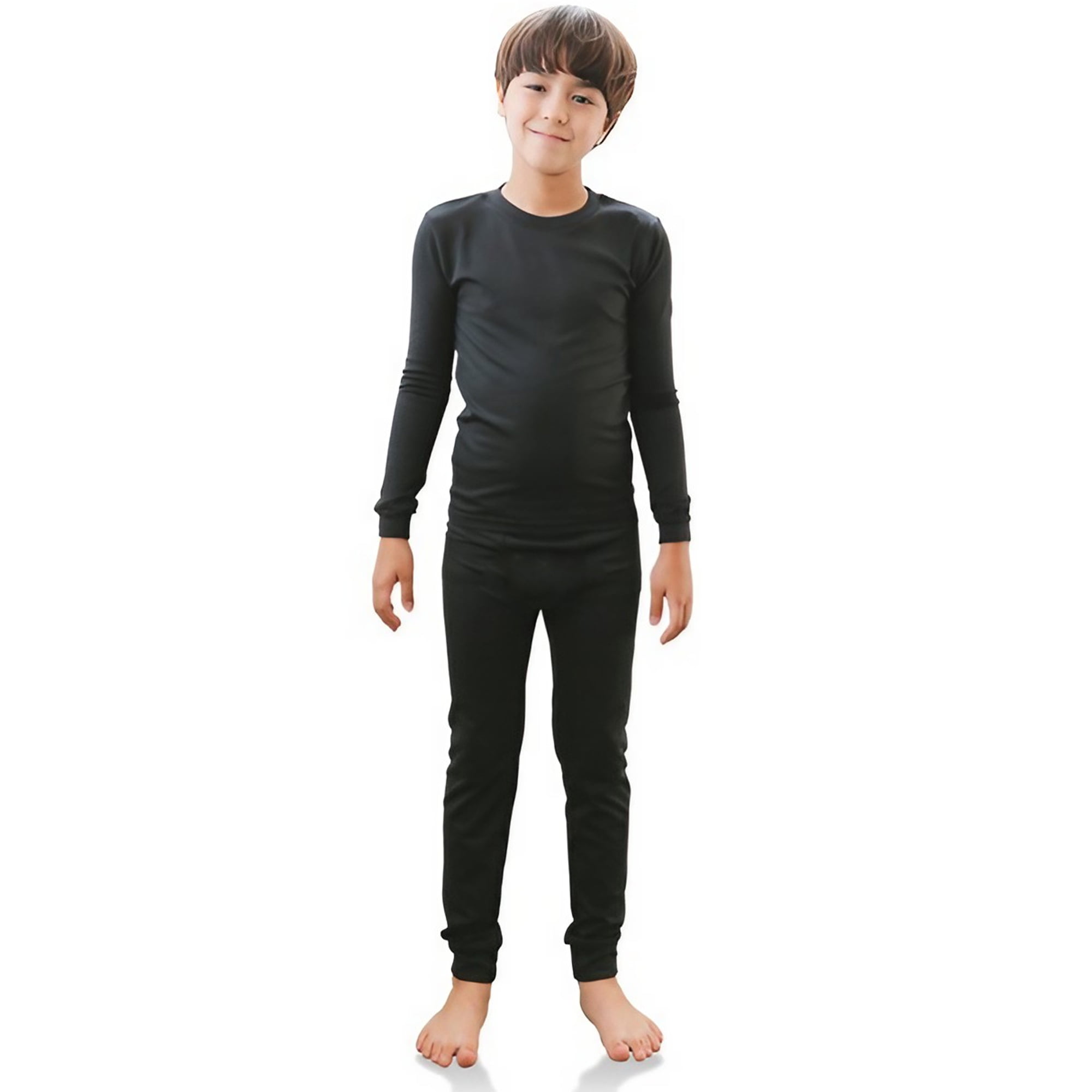 Ventana Boys Thermal Underwear Set - Waffle Knit Cotton Blend Long ...