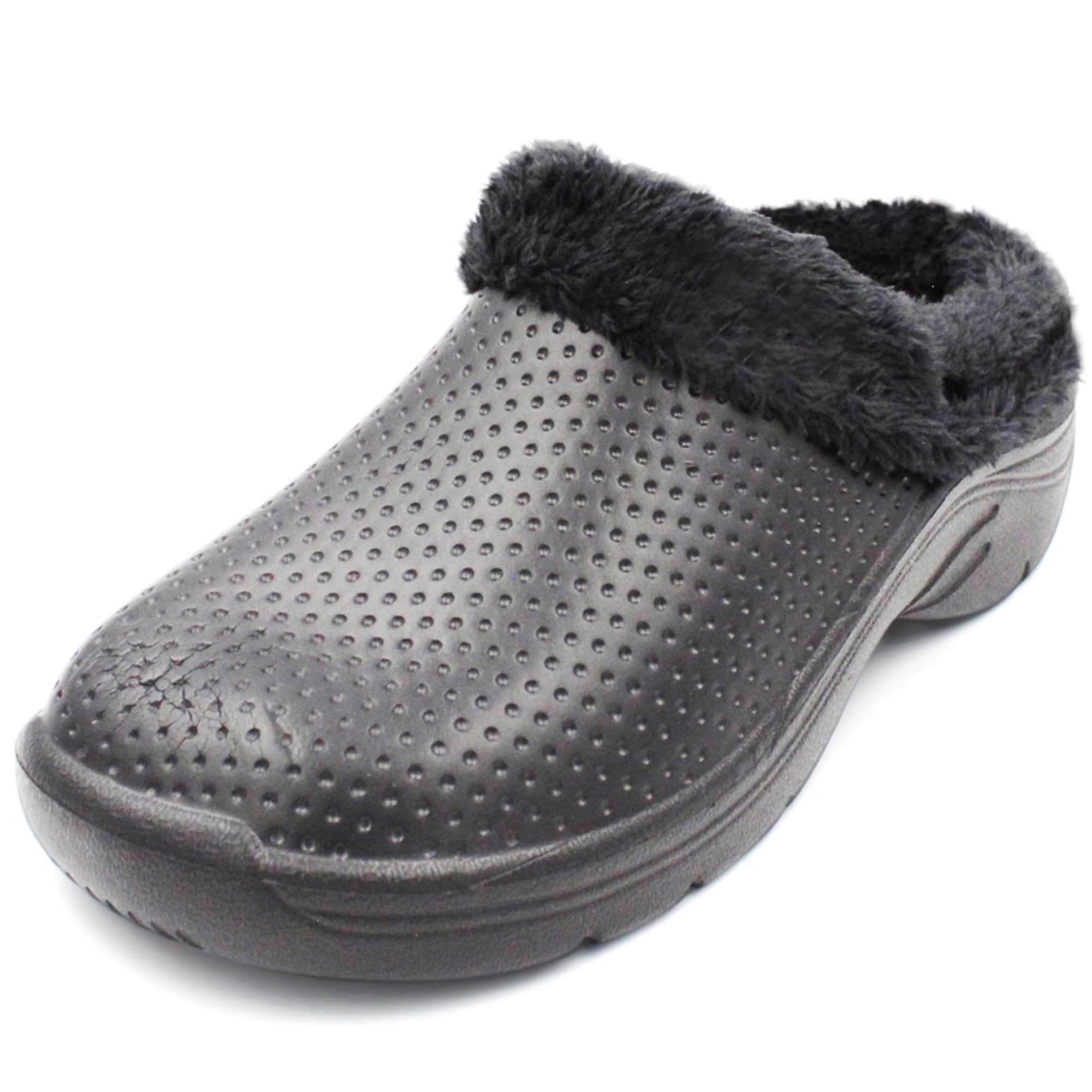 Ventana Men's Faux Fur Lined Clogs | Lining Slippers For men Indoor ...