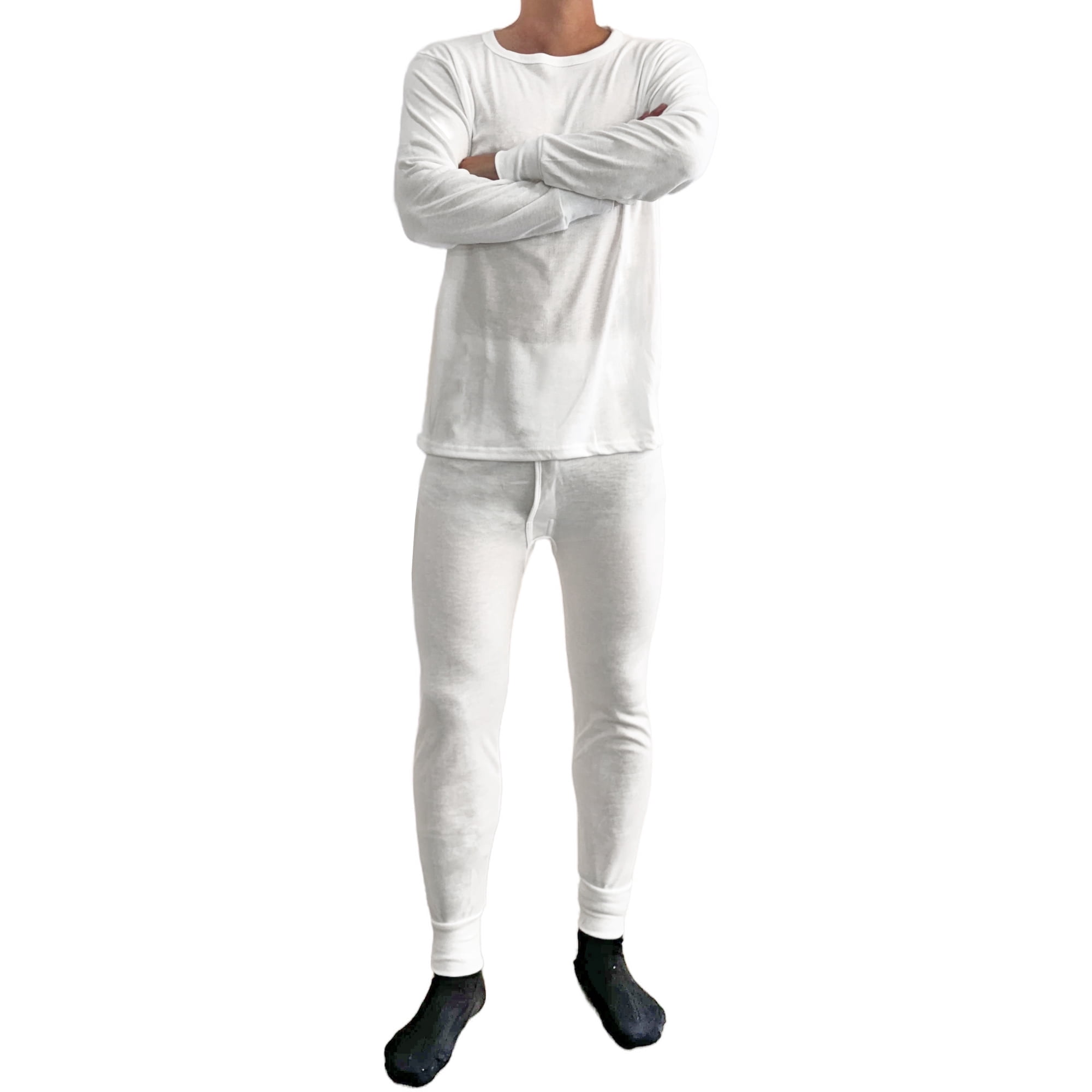 Ventana Men's Fleece Lined Thermal Underwear sets Winter Insulated Long ...