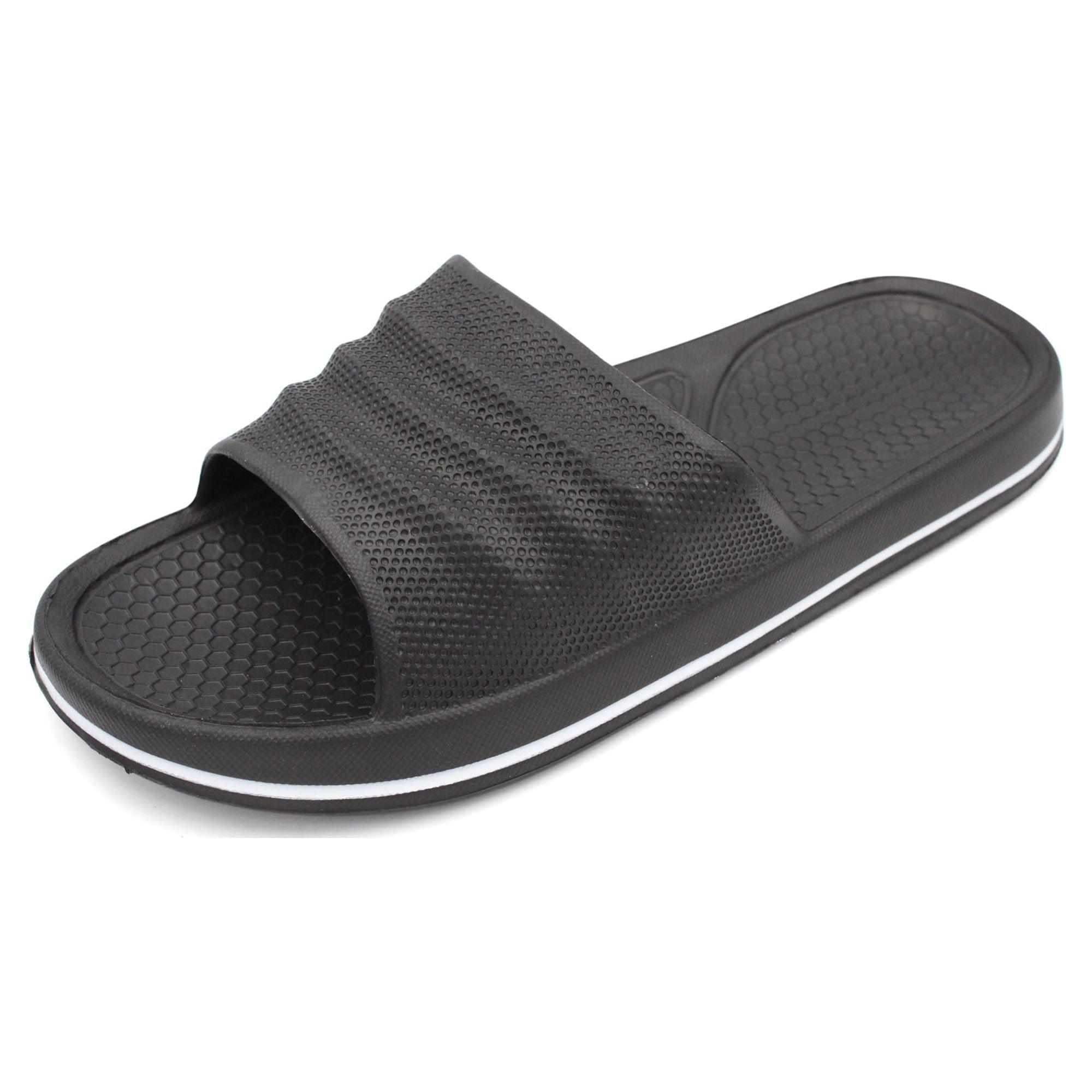 Ventana Men's Comfortable Athletic Slide Sandals, Slip-On Sports Shoes ...