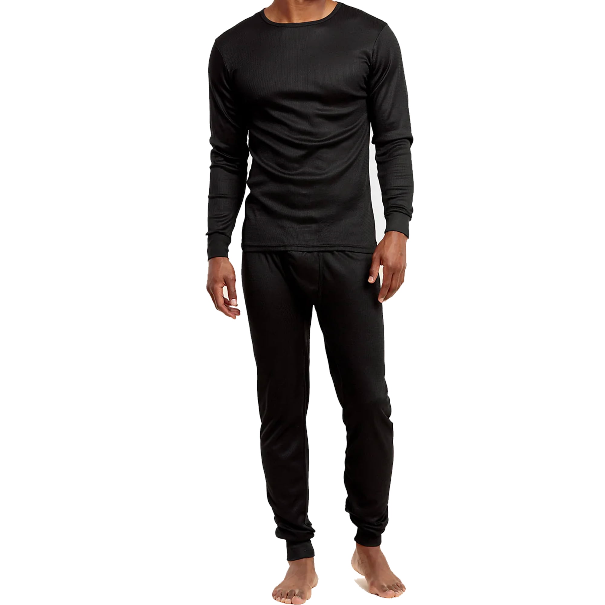 Ventana Men's Thermal Sets Waffle Knit Long Johns 2 Piece Underwear Top ...