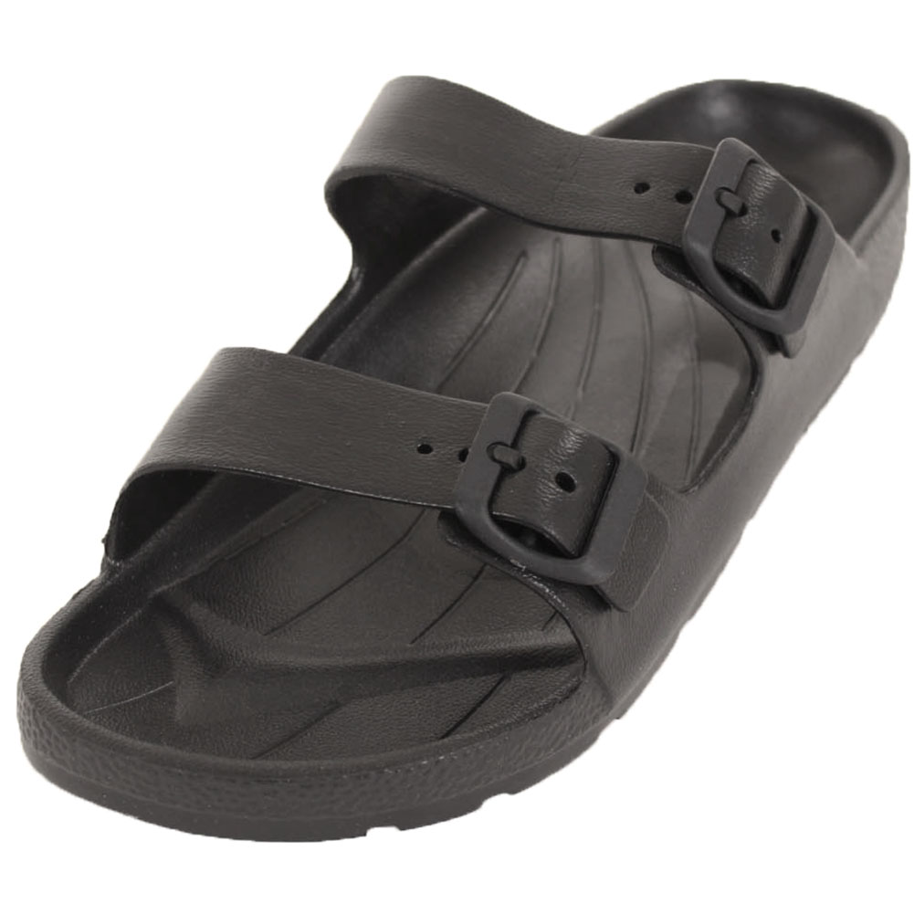 Outwoods Bork-46 Women's Vegan Two Strap Buckle Sandals 21312 - Walmart.com