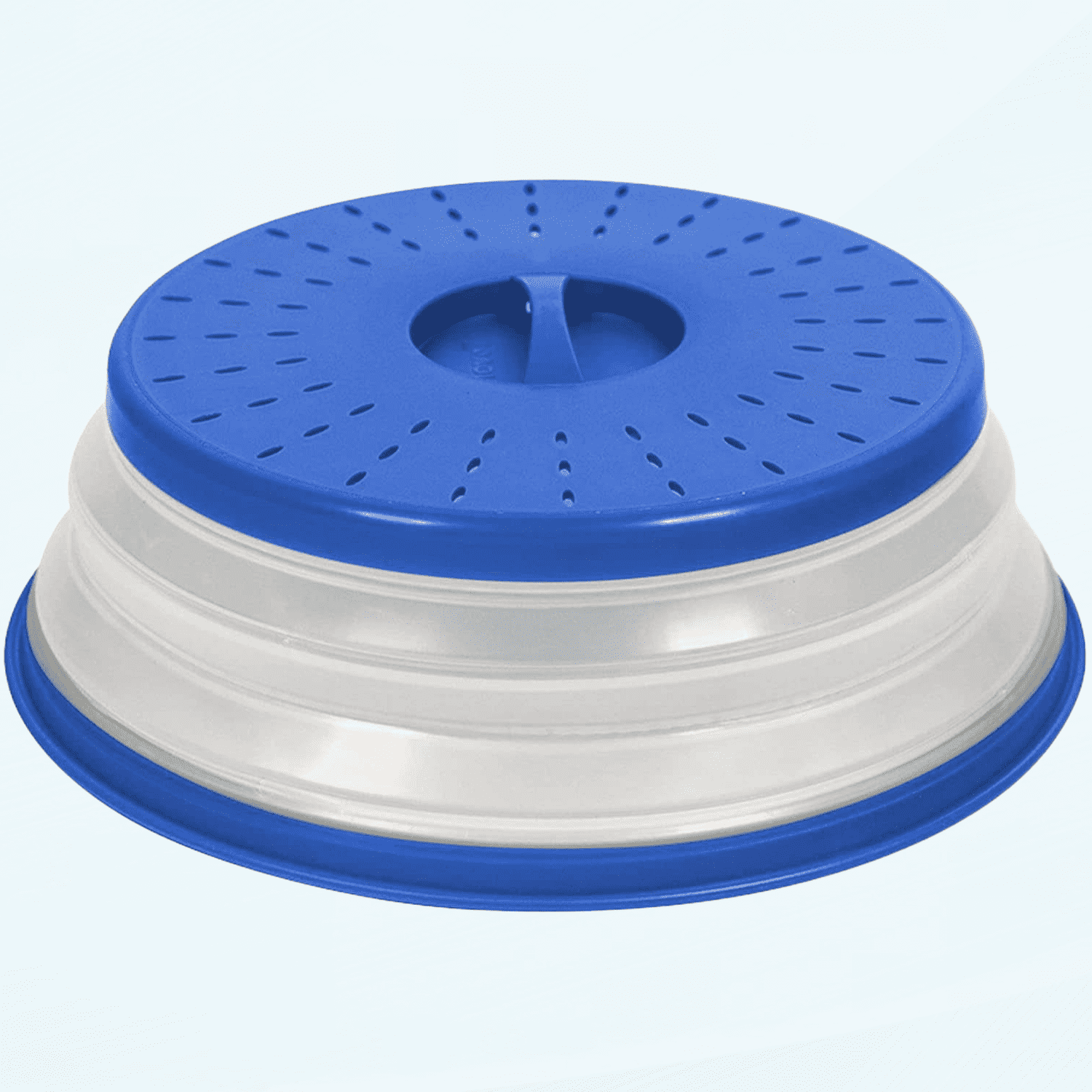 Vented, Easy Grip, Collapsible Microwave Cover, 10.5 Inch, Stratus Blue ...