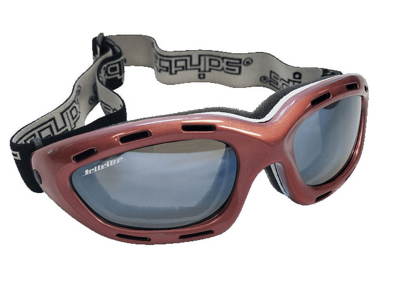 Vented Floating Jet Ski Goggles | Jettribe Berry Red / Smoke Tint Lens ...