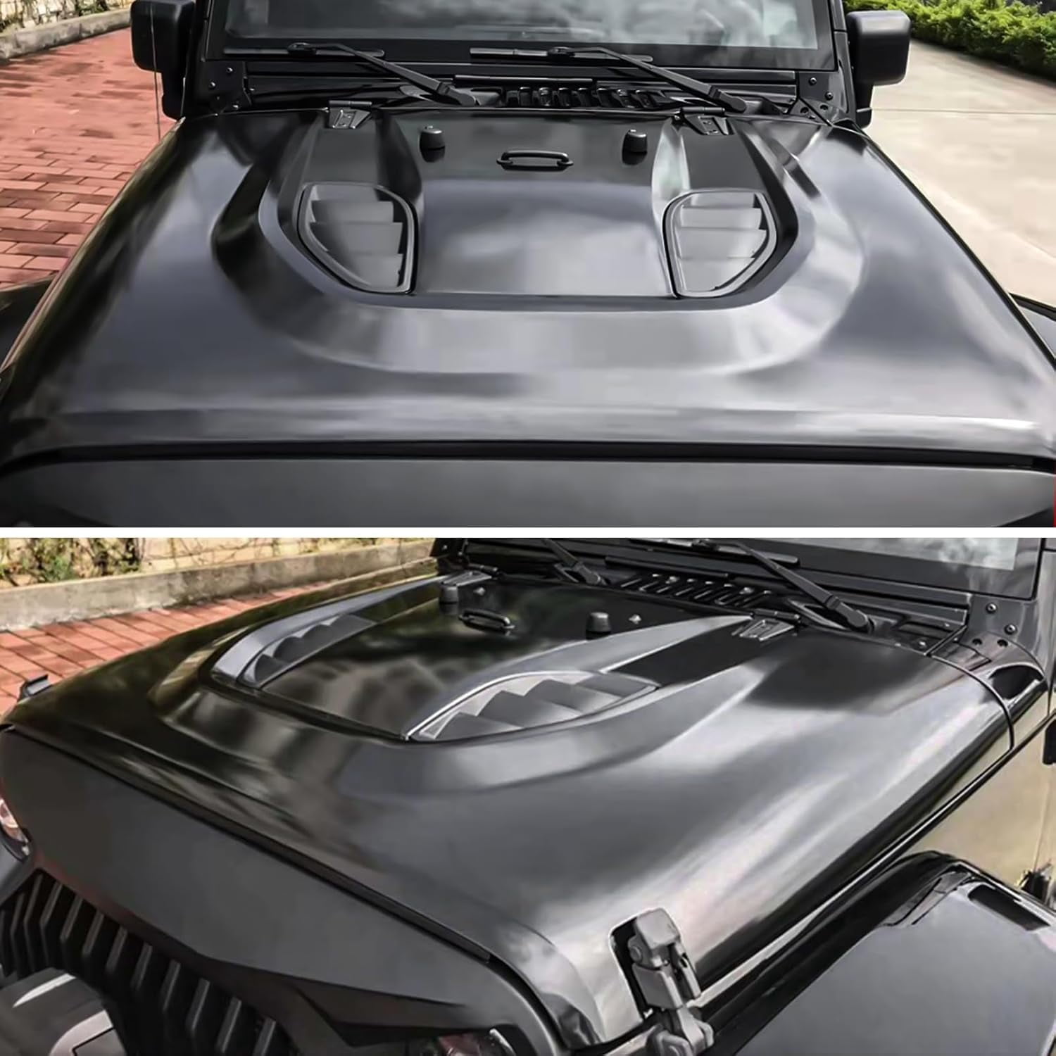 Vented Heat Dispersion Hood Compatible with Jeep Wrangler Jk Jku 2007 ...