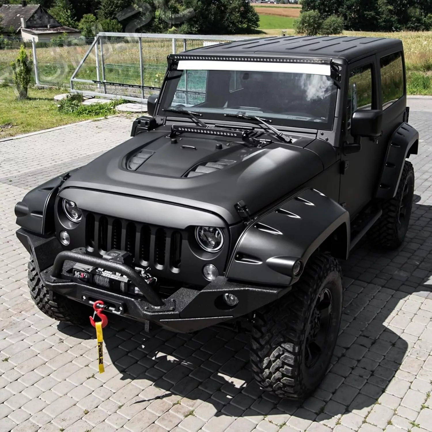 Vented Heat Dispersion Hood For 2007-2017 Jeep Wrangler JK JKU 10th ...