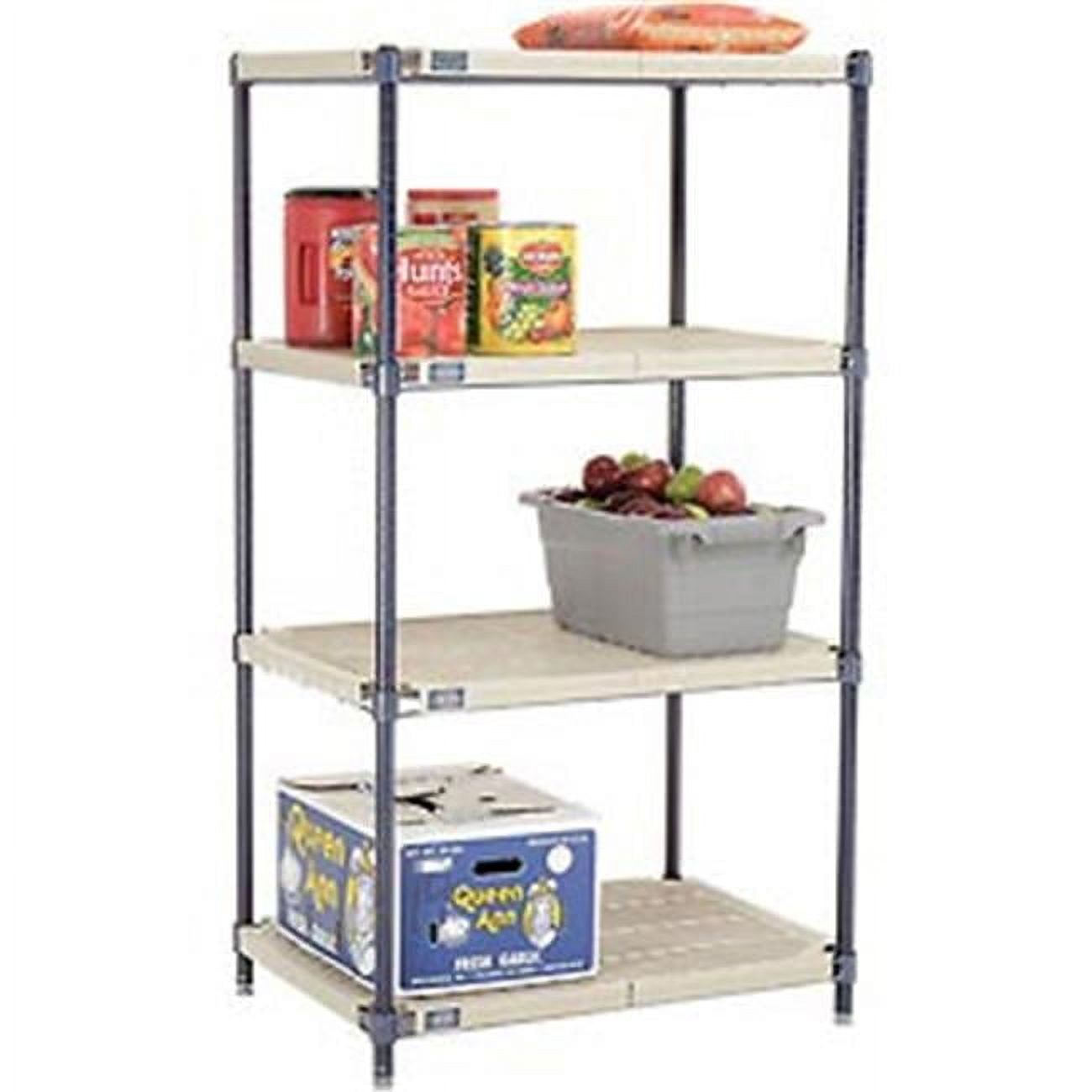 Vented Plastic Shelving - Nexelon Finish - 30 x 18 x 54 in. - Walmart.com