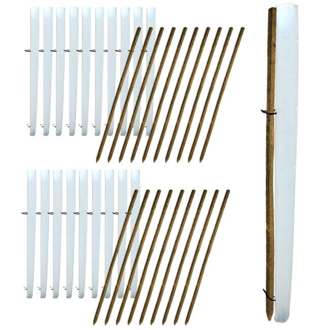 Vented Seedling Protectors With Stakes, 36" H, Pack Of 20 - Walmart.com