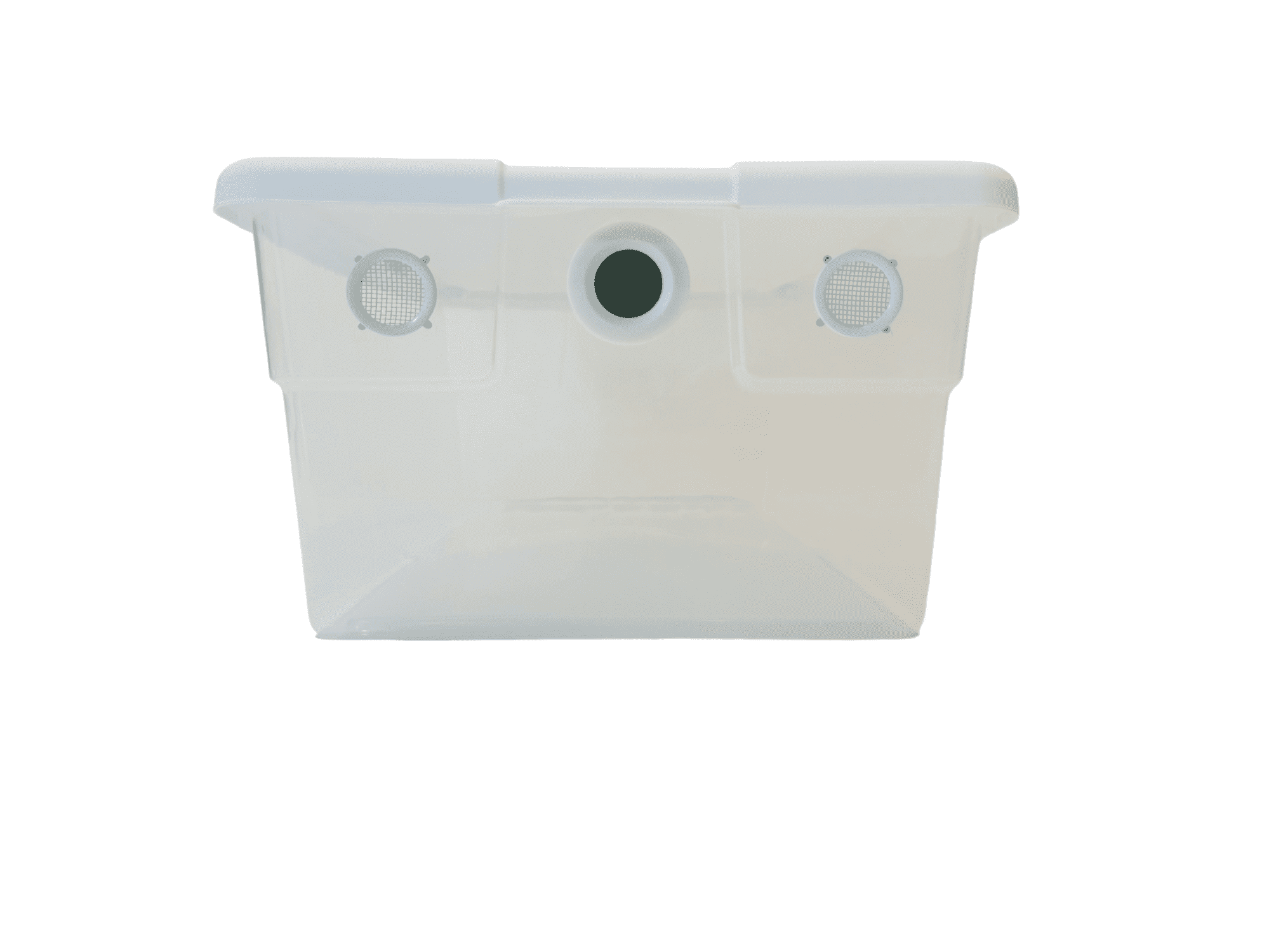 Vented Terrarium 16 Quart Container Vivarium with 4 White Vents ...