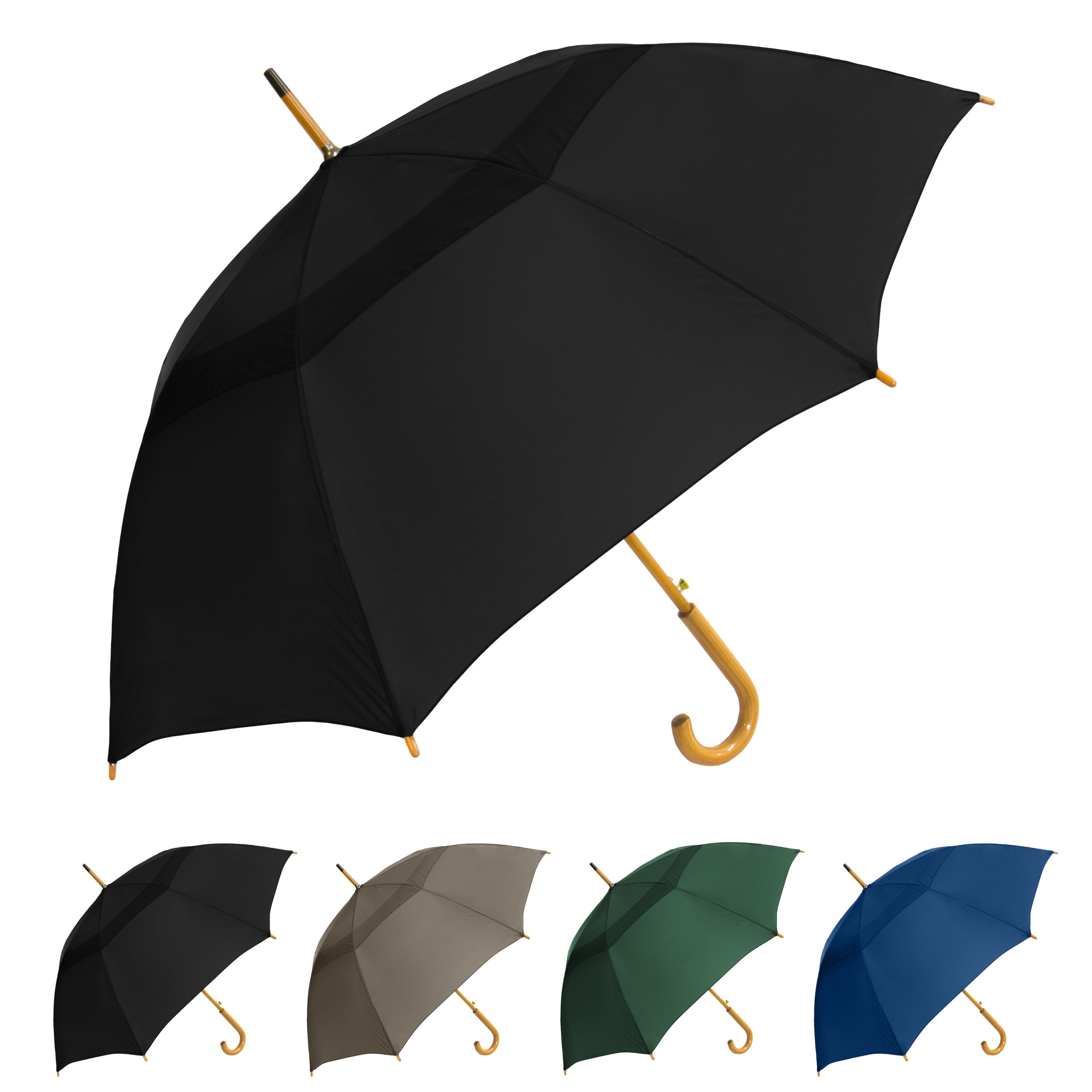 The Vented Urban Brolly 48" Arc Automatic Open Large Wind Resistant ...
