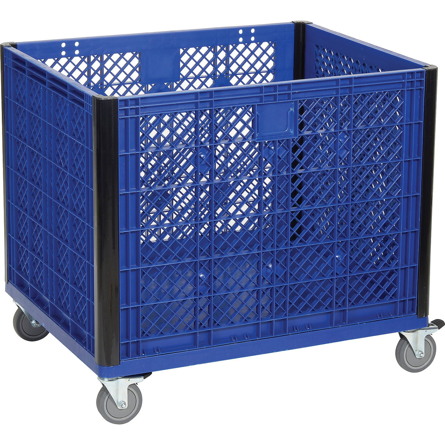 Walmart Stackable Storage Vented Wall Bulk Container with Casters, 39-1 ...