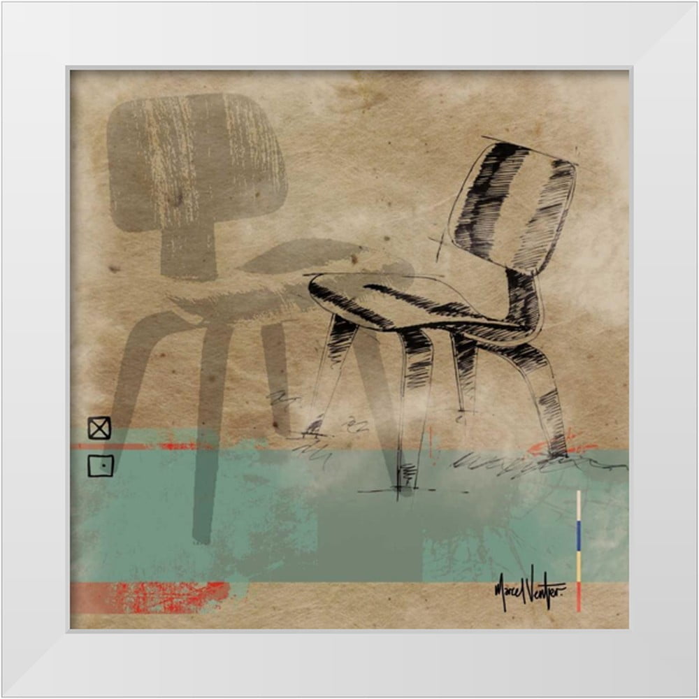 Venter, Marcel 26x26 White Modern Wood Framed Museum Art Print Titled ...