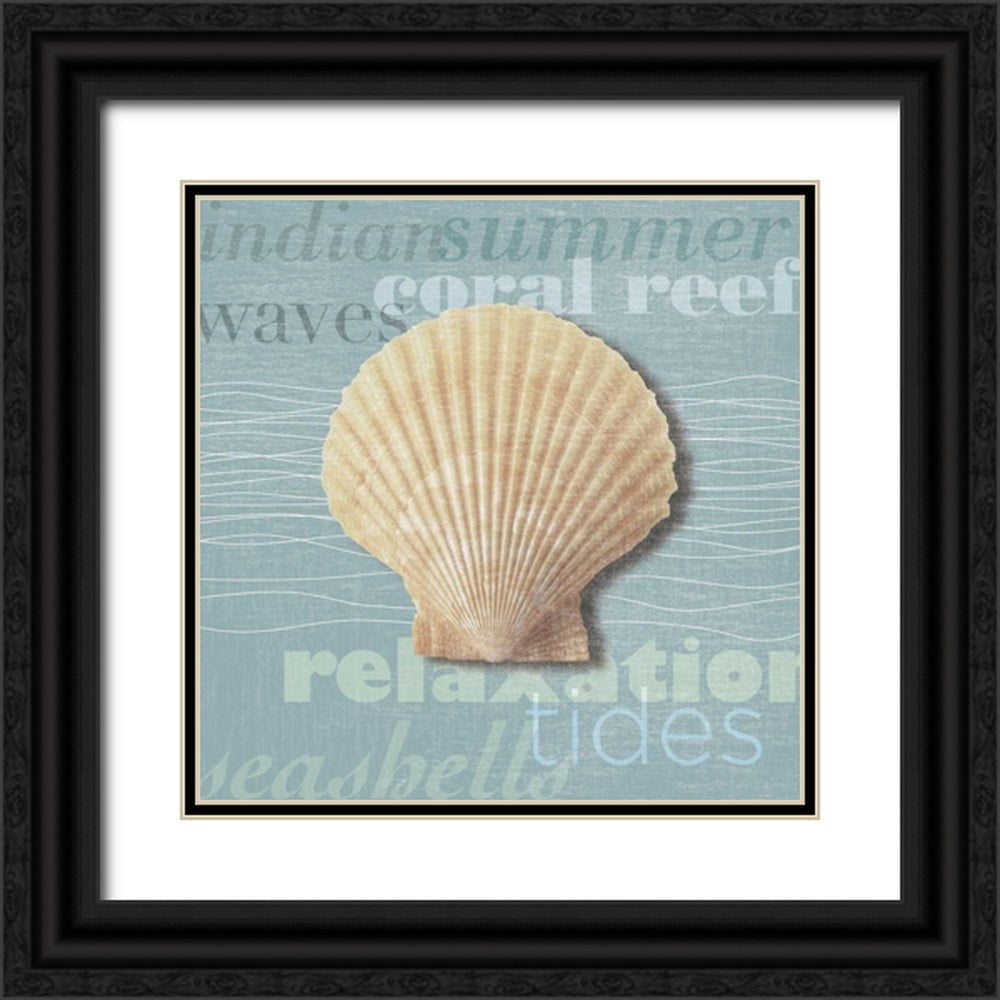 Venter, Tandi 26x26 Black Ornate Wood Framed with Double Matting Museum ...