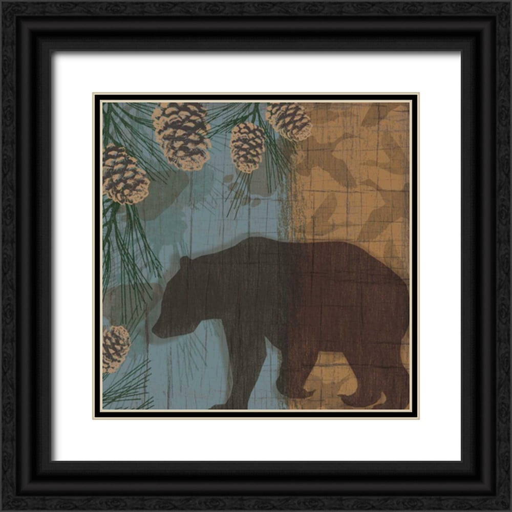 Venter, Tandi 26x26 Black Ornate Wood Framed with Double Matting Museum ...