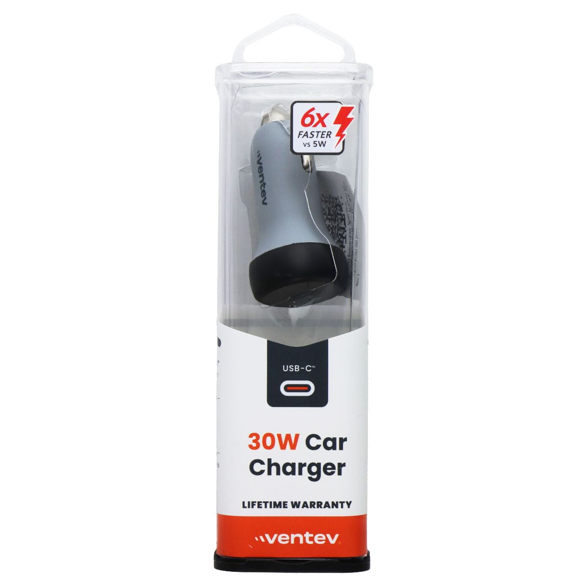 Ventev 30W Fast Charging USB-C Car Charger - Dark Gray - Walmart.com