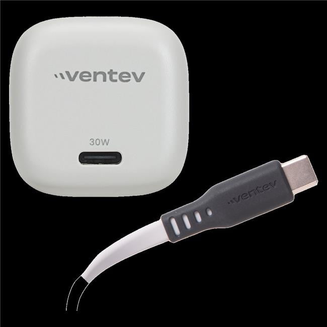Ventev WC30-CCBX-87438 30W Ultrafast USB C Universal Gan Mini Wall ...