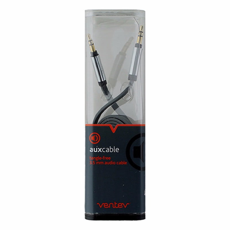 Ventev 4ft. Auxiliary Cable for 3.5mm Devices - Gray - Walmart.com