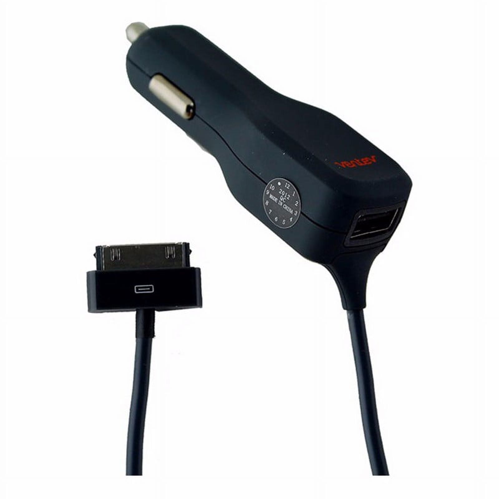 Ventev Dashport 2100c 2.1A Dual USB Car Charger with Apple 30-pin plug ...