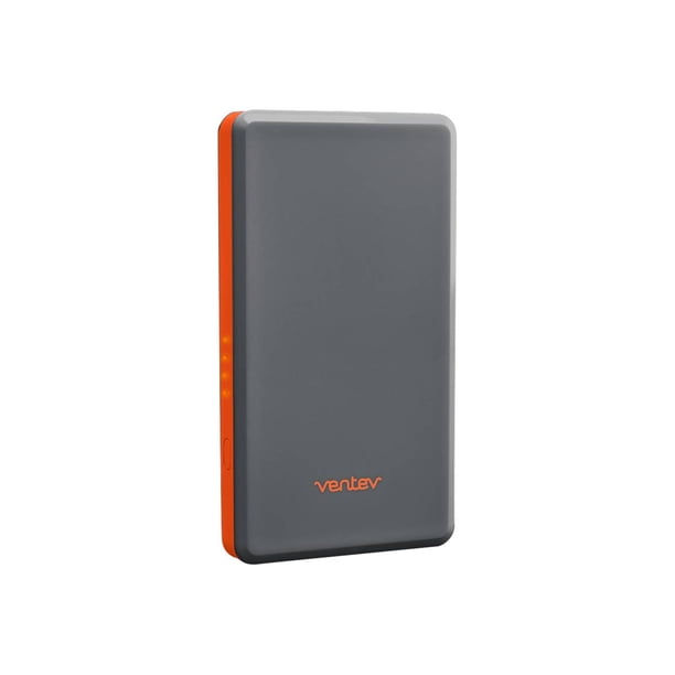 Ventev powercell 3015 - Power bank - 3000 mAh - 1.5 A (USB) - on cable: Micro-USB - gray, orange ...