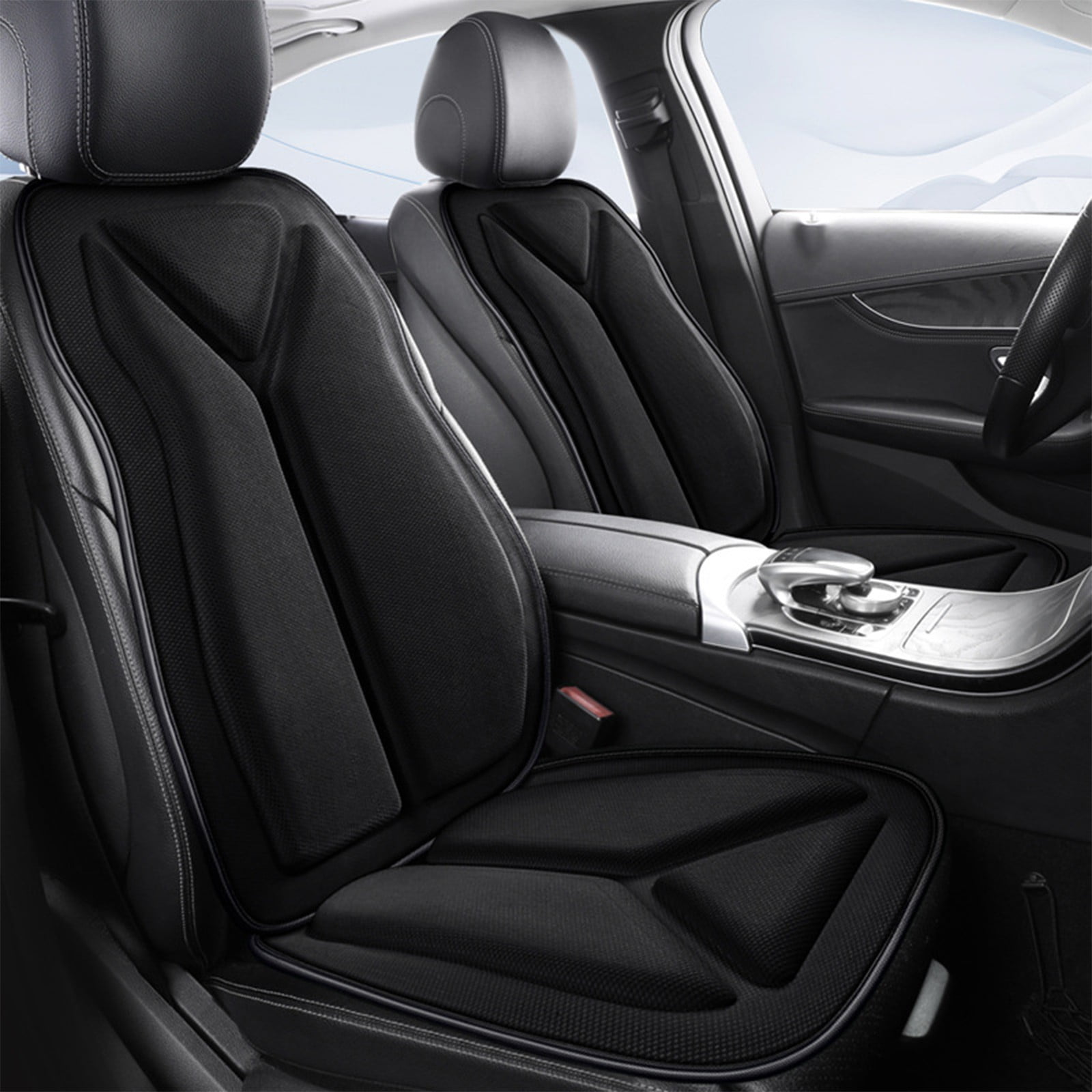 Ventilated Car Seat Cushion & Backrest Set | 3D Breathable Mesh Designs ...