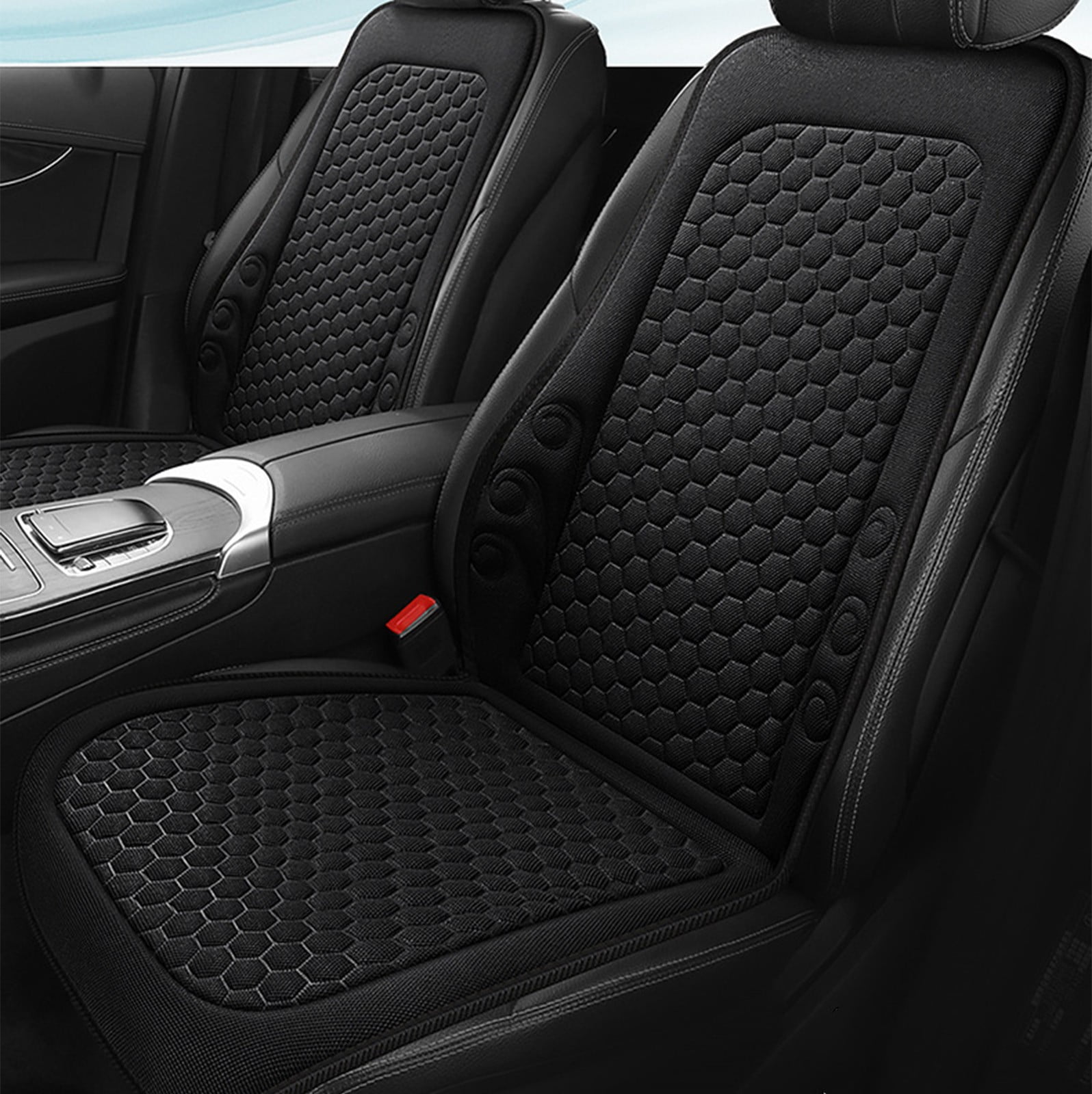 Ventilated Car Seat Cushion and Backrest with 3D Mesh Design for All ...