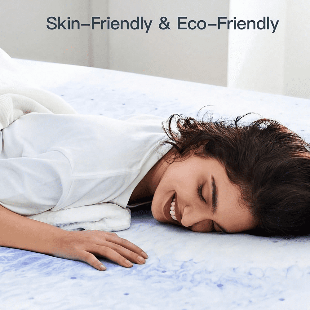 Ventilated Design Memory Foam Mattress Topper,Cooling Gel Infused Swirl ...