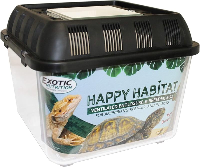 Ventilated Enclosure & Breeder Box - for Live Feeder Insects, Reptiles ...