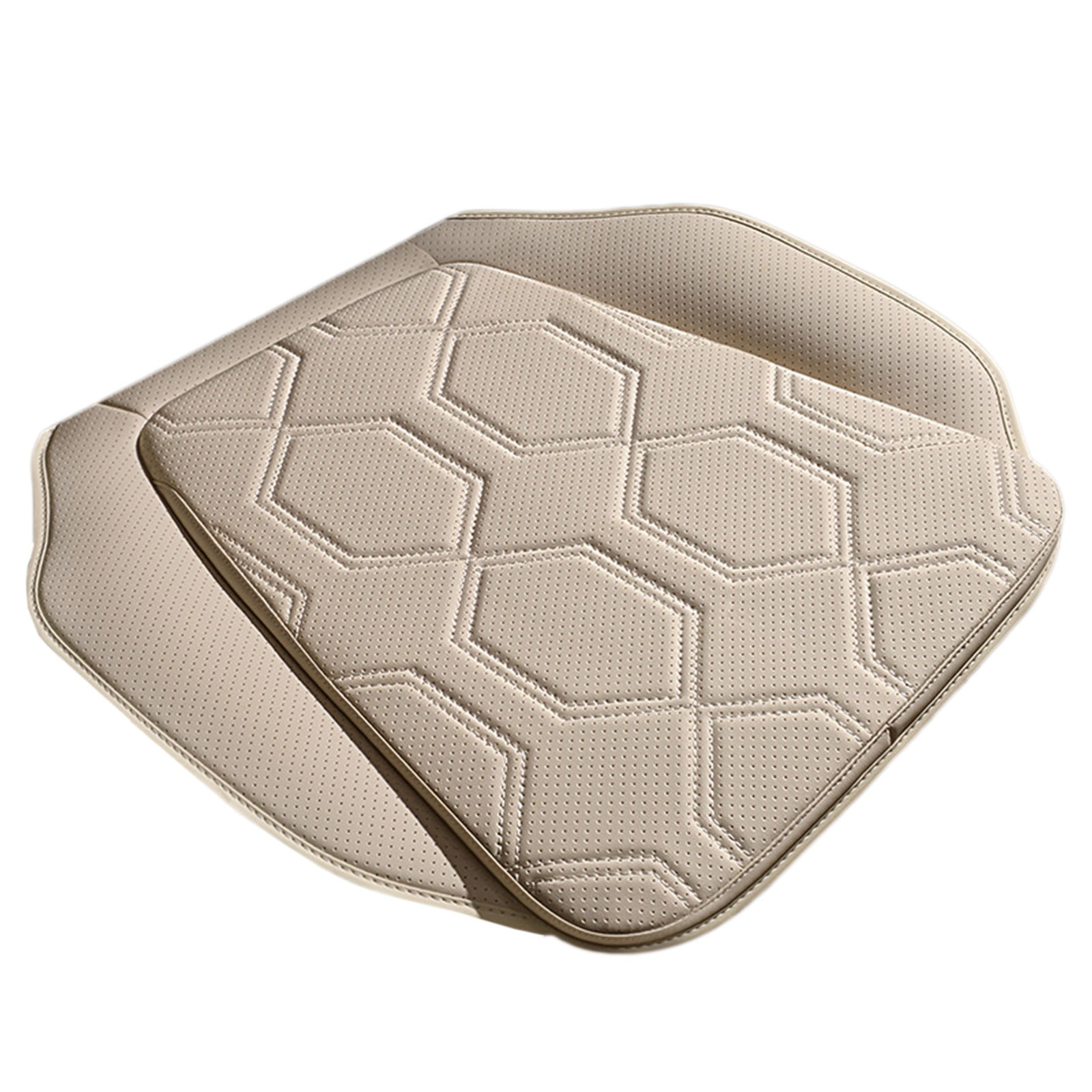 Ventilated Leather Car Seat Pad, All-Season Perforated Cooling Cushion ...