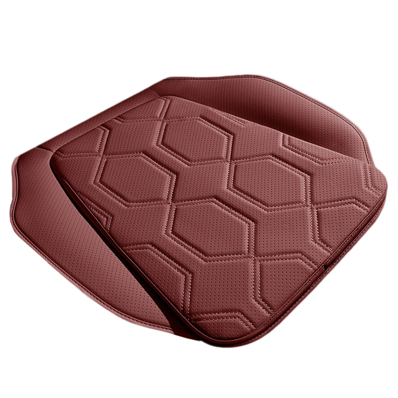 Ventilated Leather Car Seat Pad, All-Season Perforated Cooling Cushion ...