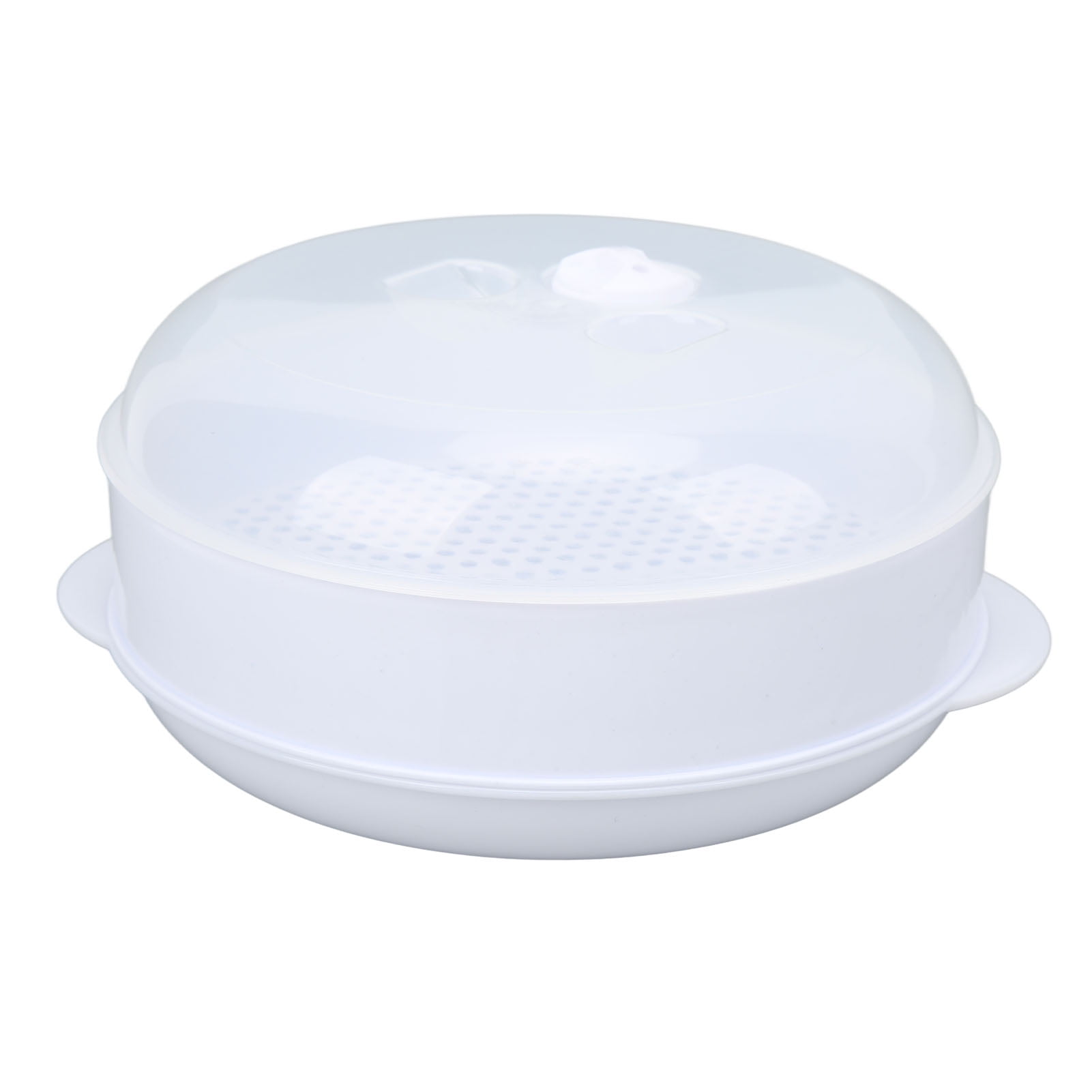 Ventilated Microwave Steaming Set, PP Plastic, Easy Grip Handles, Keeps ...