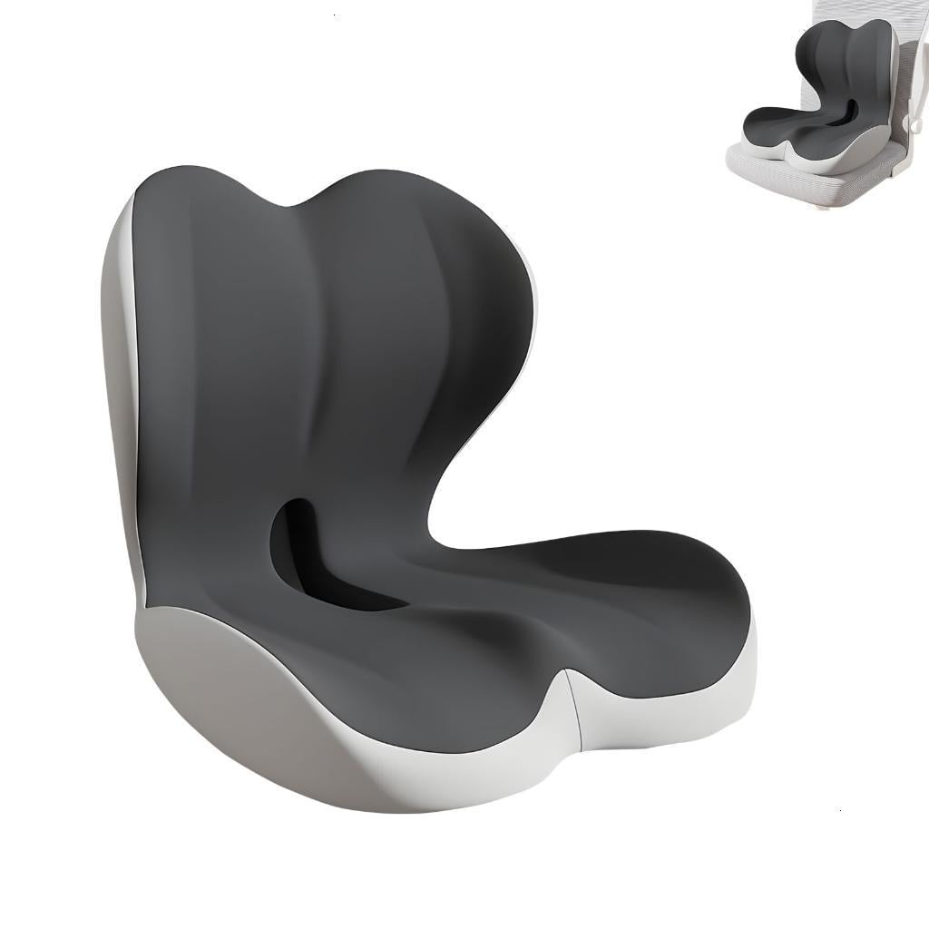 Ventilated Not Slip Chair Pad with Lumbar Support Pressure Relief Long ...