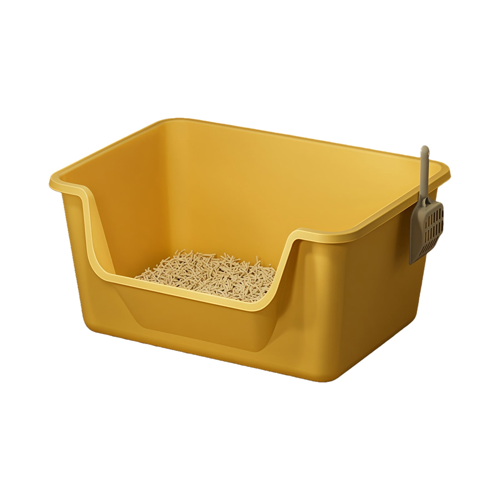 Ventilated Opening Top Cats Litters Box AntiSplash Designs Deeply Body ...