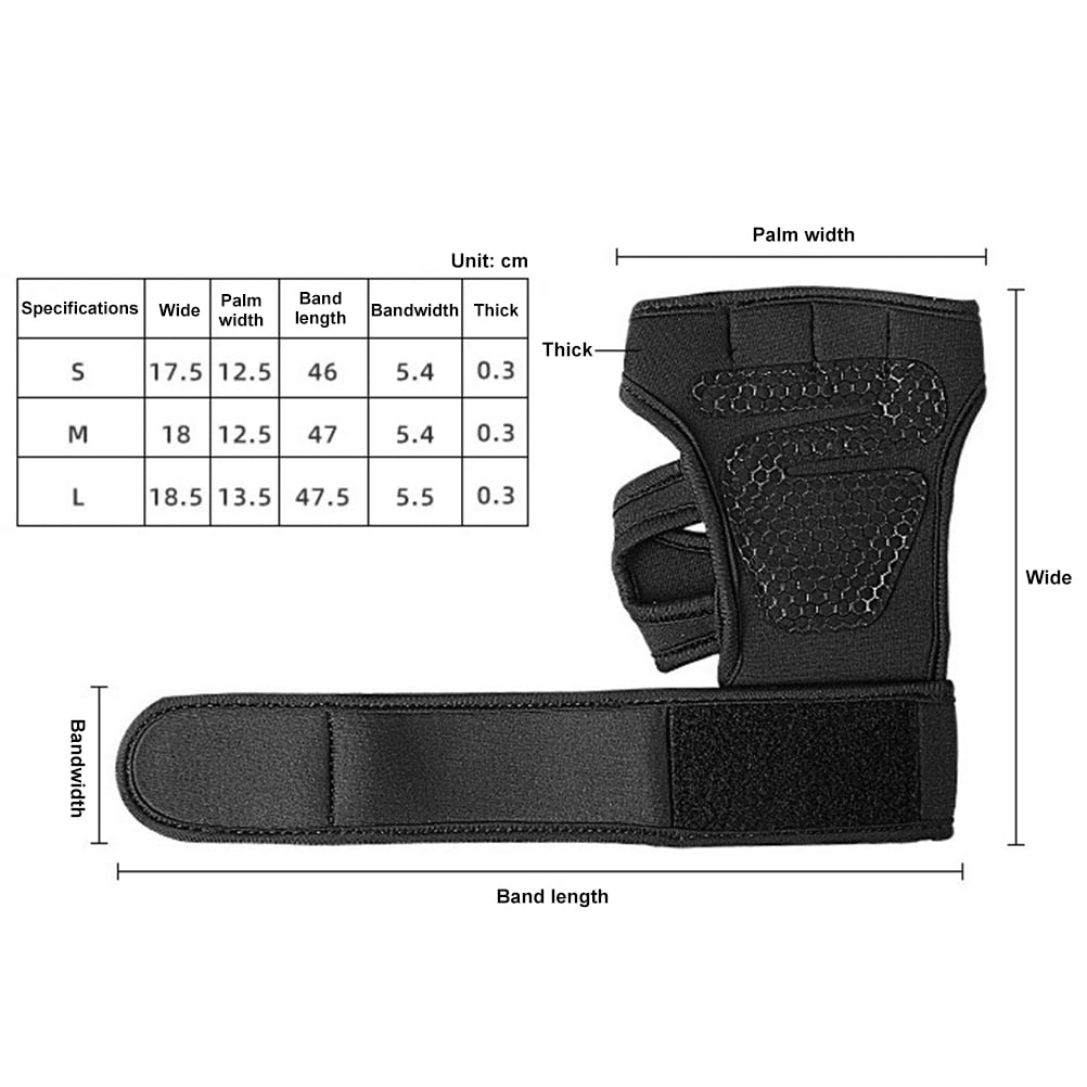 Ventilated Workout Gloves with Integrated Wrist Wraps Anti Slip ...