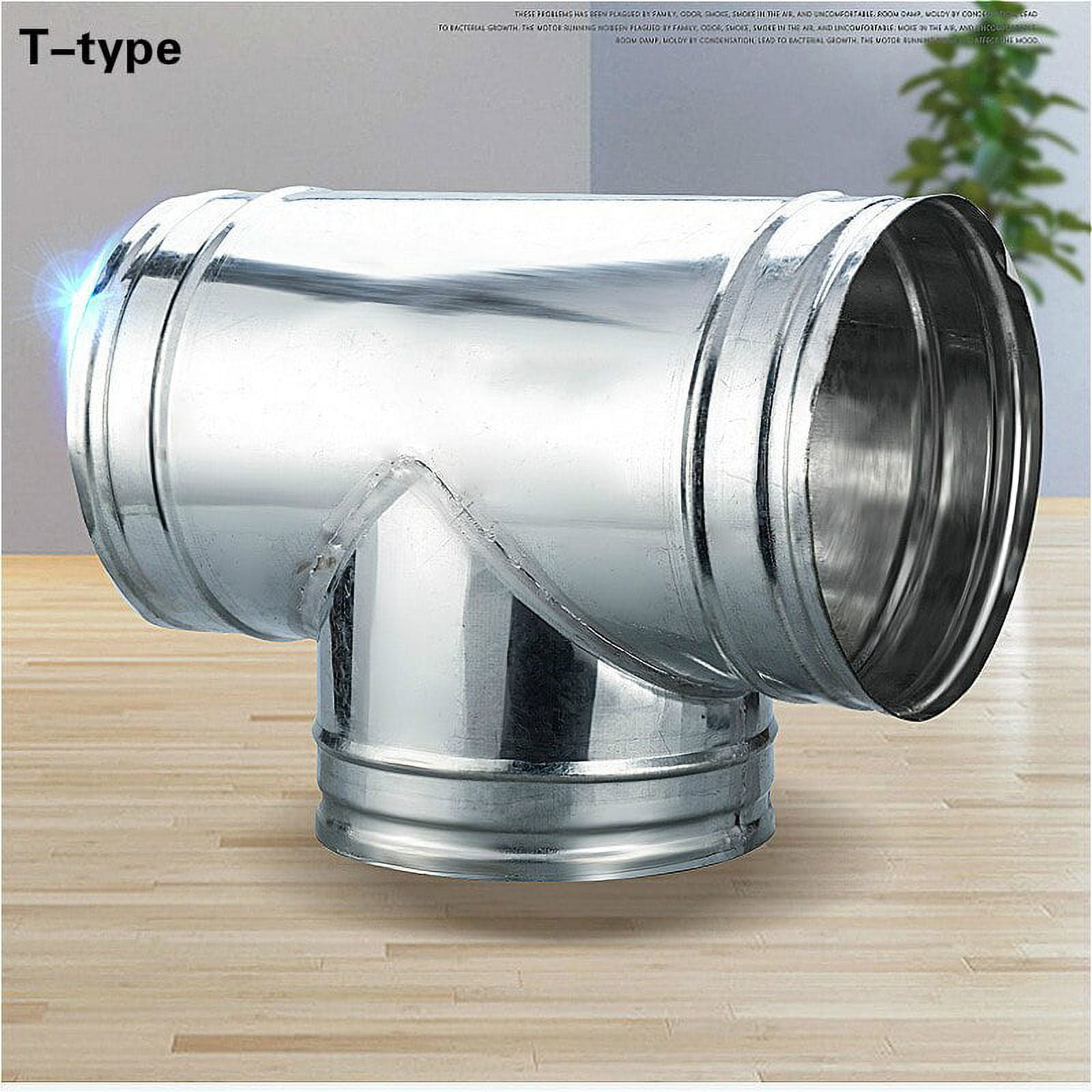 Ventilation Duct Air Duct T / Y Branch Connector Vent Duct Galvanized ...
