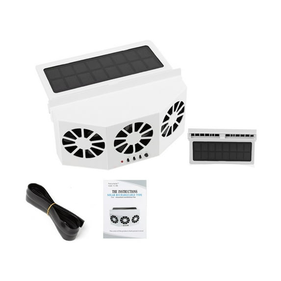 Ventilation Fan for Car,USB/Solar Powered Fan,Car Window Exhaust Fan 3 ...