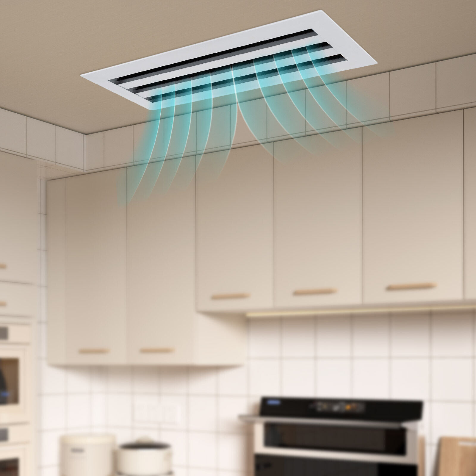 Ventilation Grille Modern White Aluminum Alloy Decorative Air Vent ...