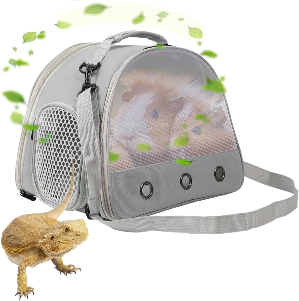 Ventilation Lizard Carrier for Bearded Dragon,Guinea Pig Carrier,Guinea ...