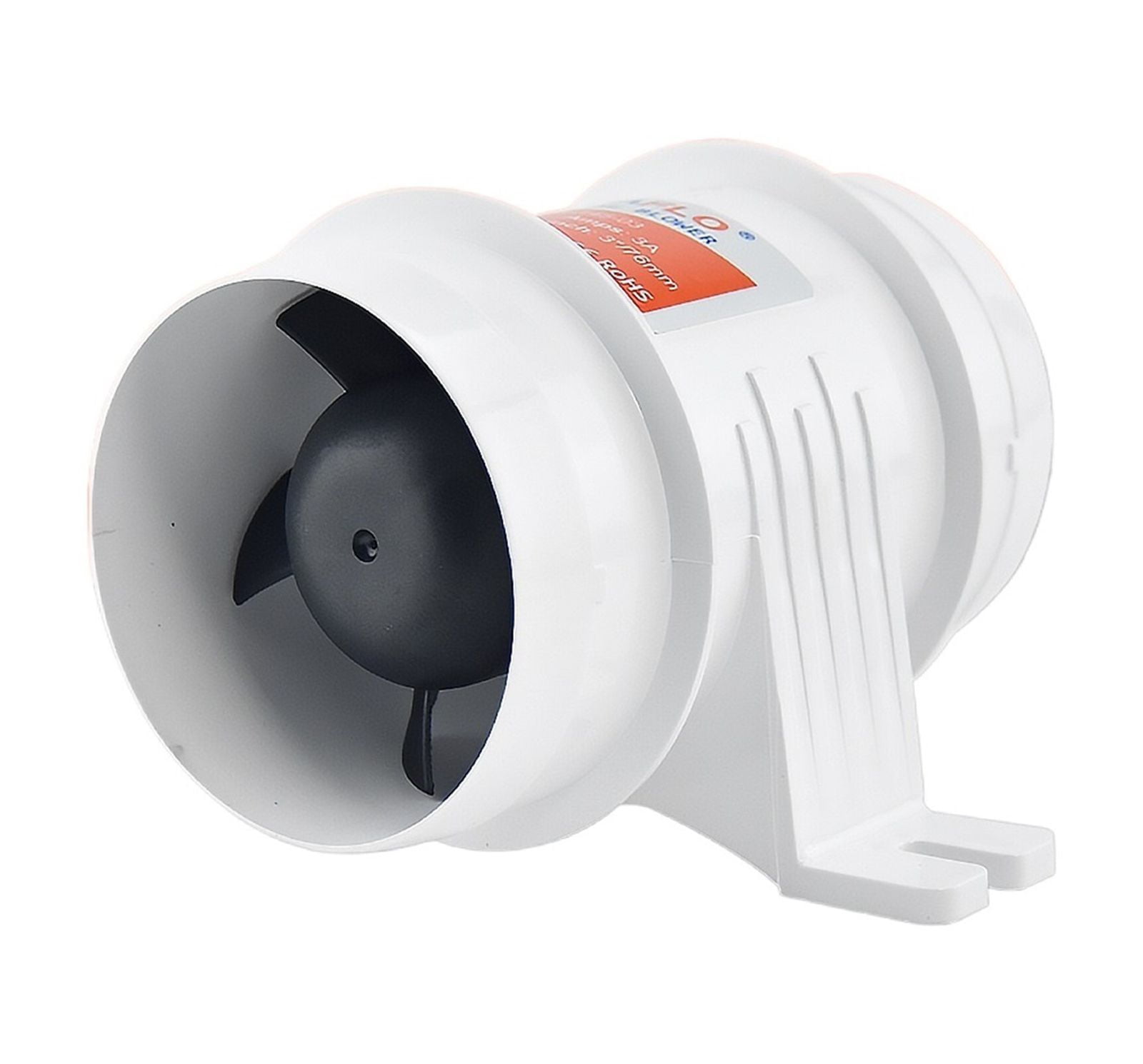 Ventilator, 12V 24V DC 145CFM 235CFM In-Line Bilge Blower Fan Straight-flow Engine Room Exhaust ...