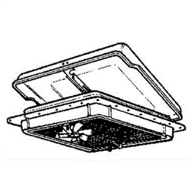 Ventline V2094SP-30 White Powered Roof Vent - Walmart.com