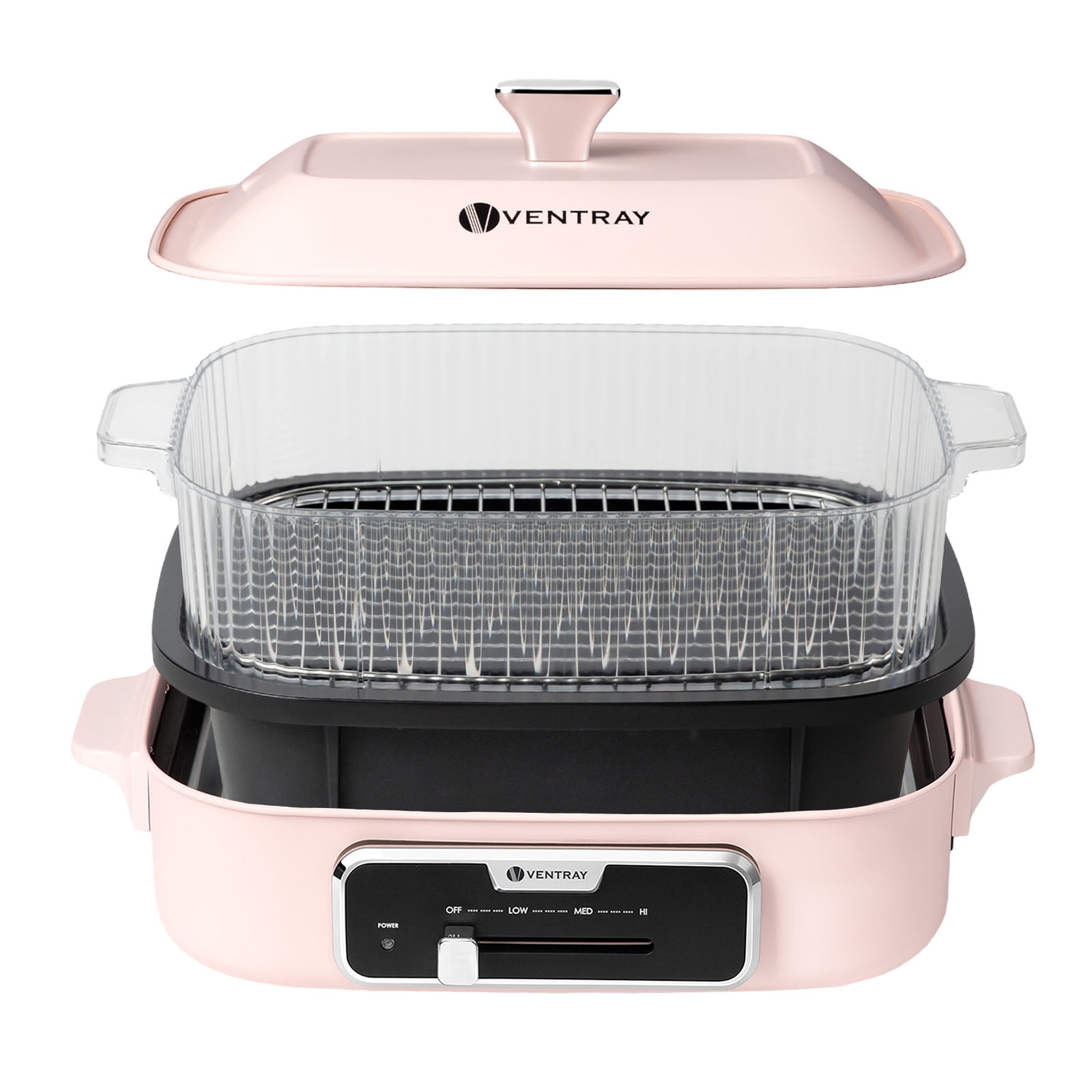 Ventray Classic 2.0 Indoor Electric Grill with Removable Griddle Plate ...