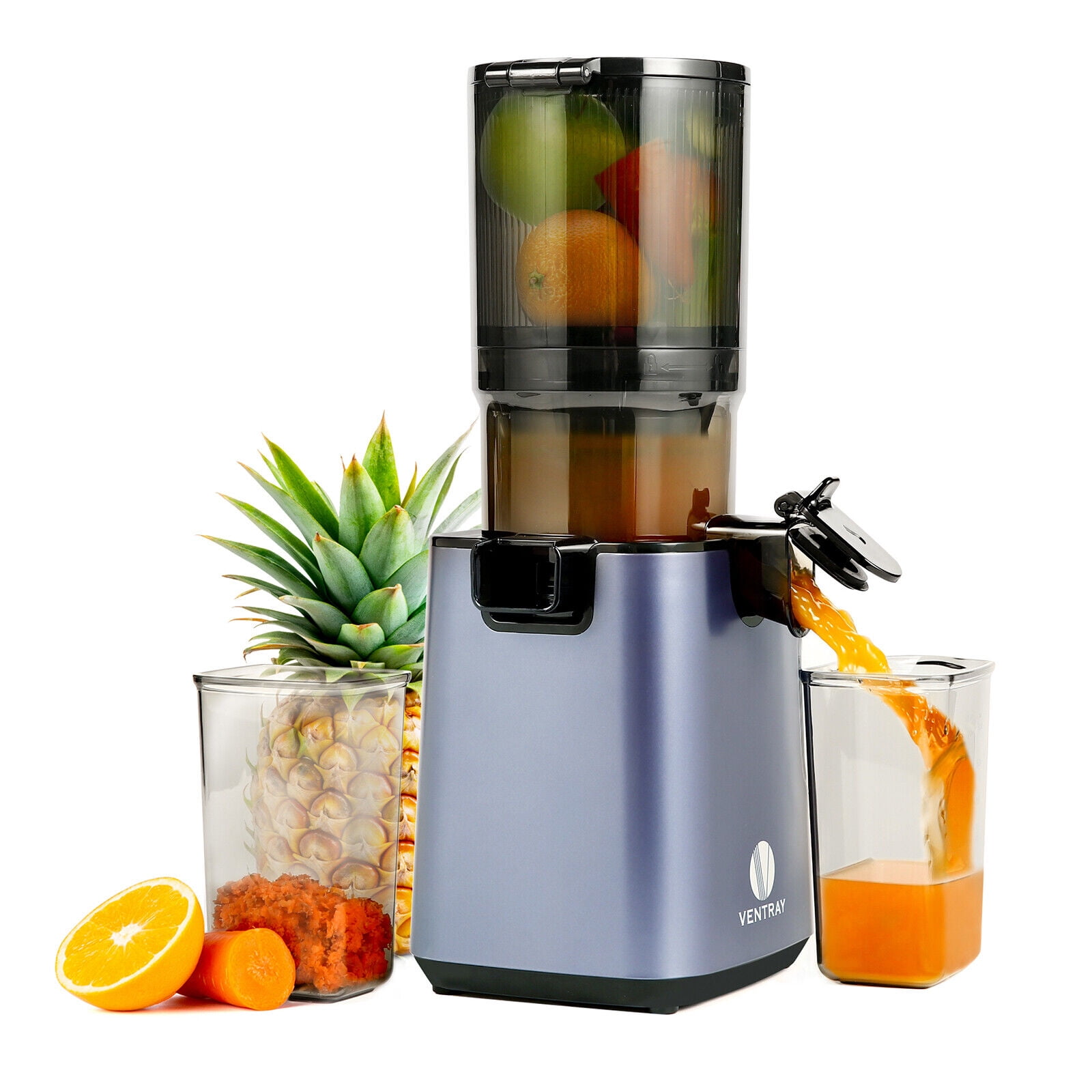 Ventray Cold Press Juicer, Juicer Machine with 5.1 Inch Large Feed ...