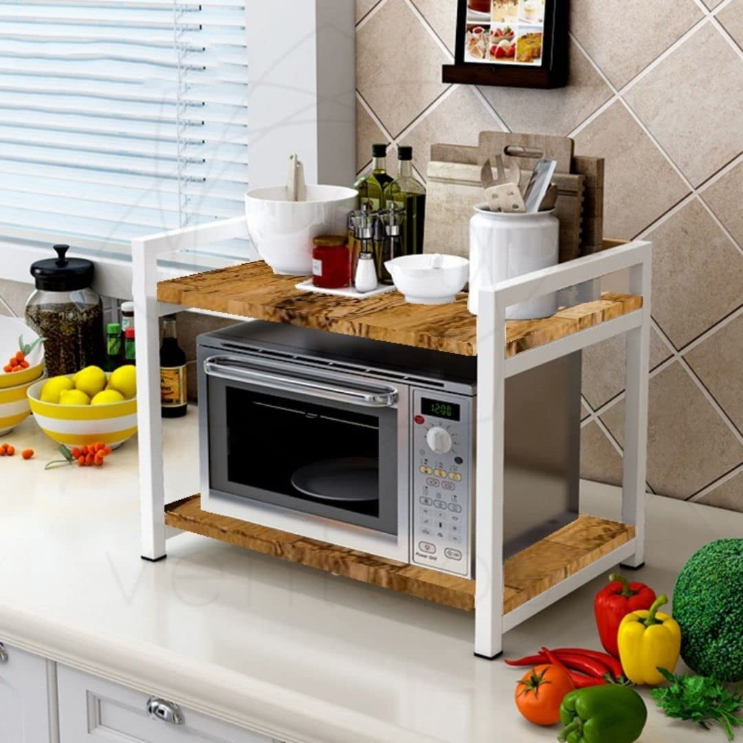 Ventuos Retractable Microwave Stand Countertop Extendable Microwave ...