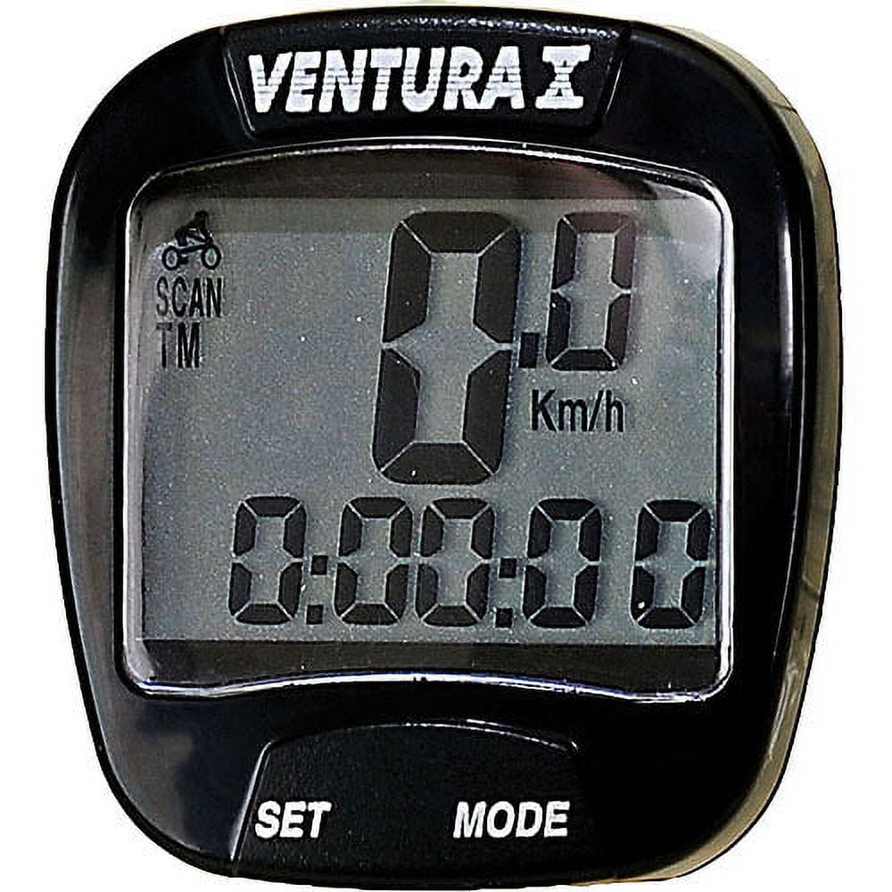 Ventura X Waterproof 10 Function Cycling Computer (Black) - Walmart.com