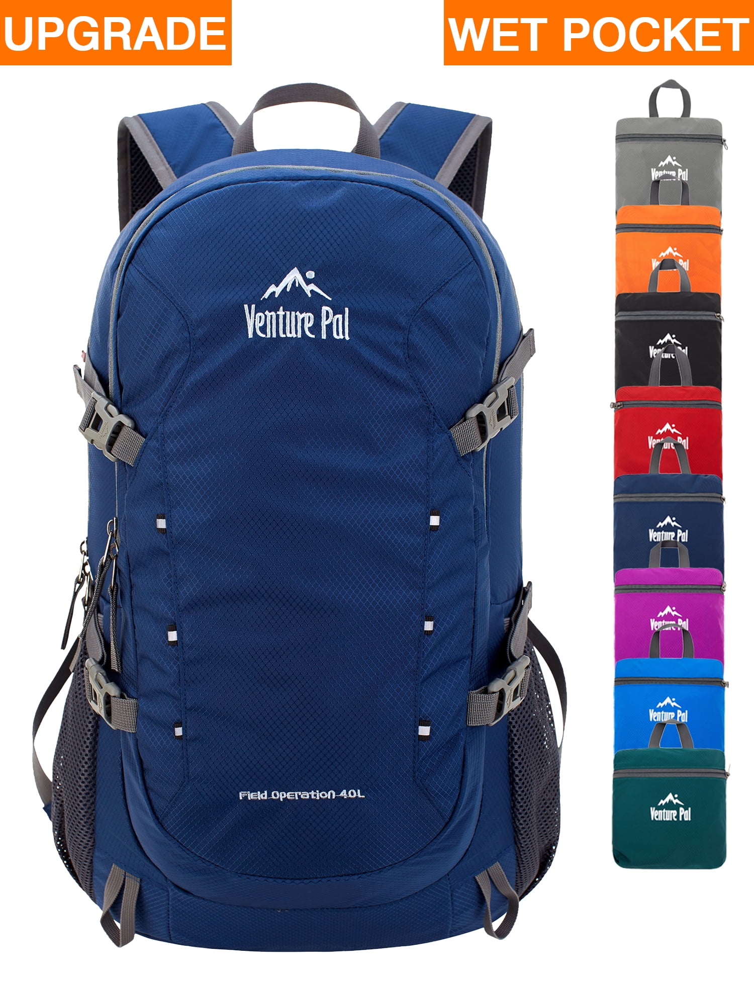 Venture Pal 40L Lightweight Packable Travel Hiking Backpack - Walmart.com