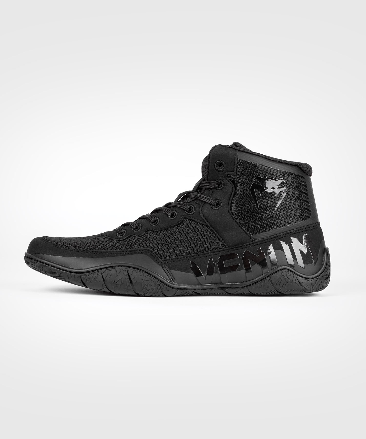 Venum Elite Wrestling Shoes - Black/Black - Walmart.com