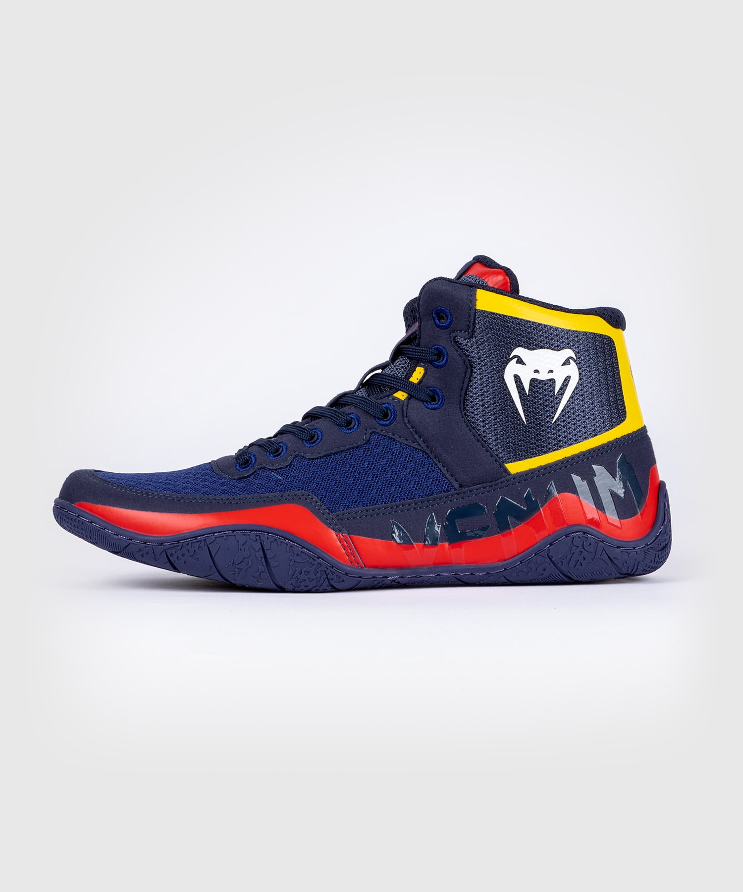 Venum Elite Wrestling Shoes - Blue/Yellow - Walmart.com