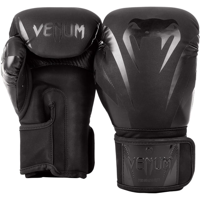 Venum Impact Training Boxing Gloves - 8 oz. - Black/Black - Walmart.com