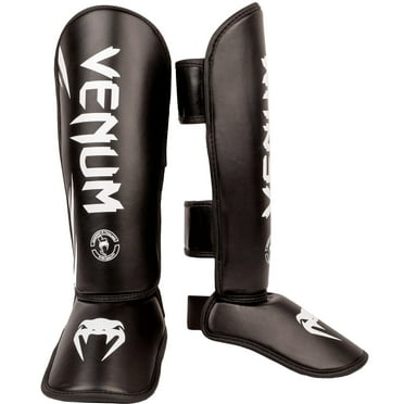 Venum Elite Evo Protective Shin Instep Guards - XL - Black/Black ...