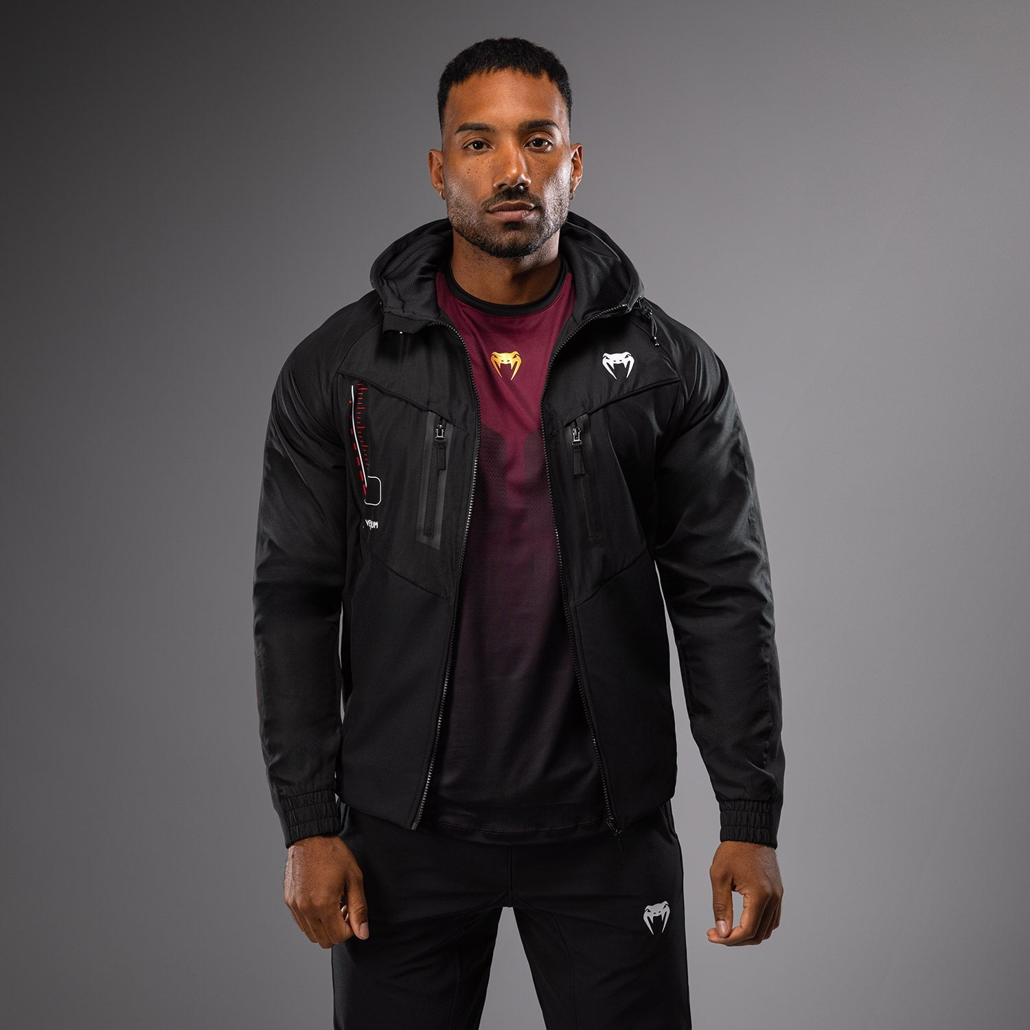 Venum Tactical XT Track Jackets - Black/Fire Red - Small - Walmart.com